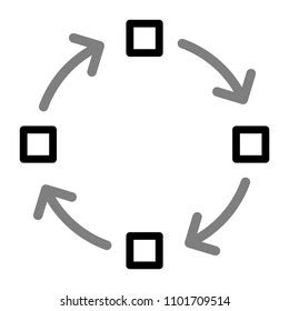 Sequential Process Icon Stock Vector Royalty Free 1101709514