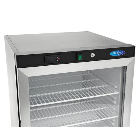 Maxima Refrigerator 200 L Black With Glass Door