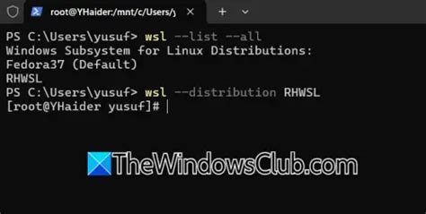 Run RHEL Fedora On Windows Subsystem For Linux WSL