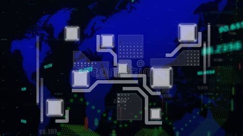 Animation Of Network Of Connections And Data Processing Over World Map Stock Footage Video Of