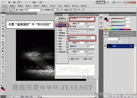 Photoshop Cs5画笔教程：制作飞舞的沙粒特效 2 Ps教程网