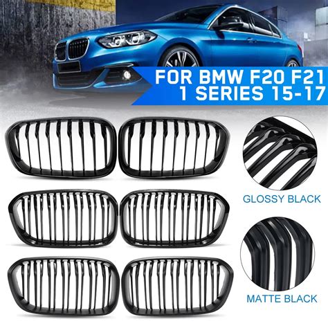 Rejilla Delantera De Ri N Doble Para BMW Accesorio De Color Negro Con