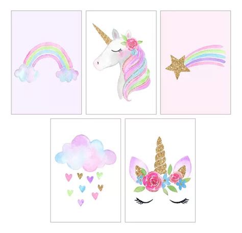 Kit De Marcos Decorativos Con Forma De Unicornio Para Adolescentes 5