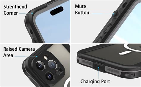RedPepper Outdoor IP68 Waterproof Phone Case For IPhone 14 13 Pro Max