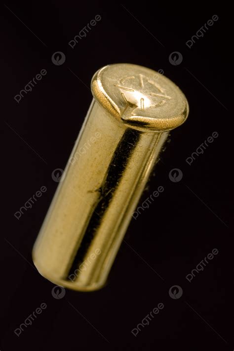 Used 22 Lr Shell Casing Empty Shiny Ammunition Photo Background And