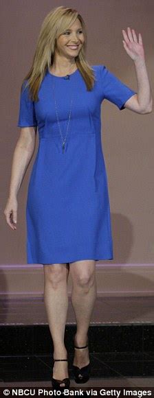 Lisa Kudrow Looks Polished In Her Blue Dress On Jay Leno After Drab