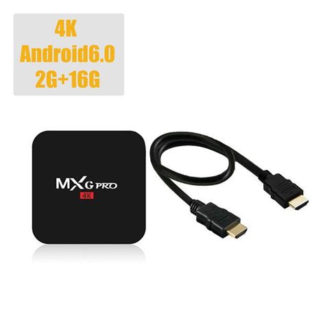 MXG-PRO TV Box Android 6.0 HD TV Box WIFI 4K Smart Set Top Box Media ...
