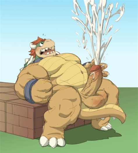 Rule 34 1boy Balls Bowser Cum Cum Explosion Cumshot Erection