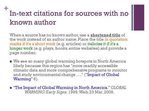 55 Mla In Text Citation Website Example No Author