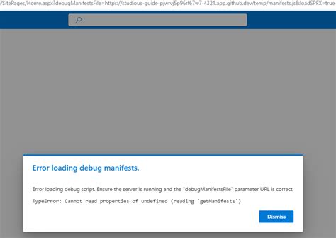Github Codespaces Manifestsjs Loading Issue For Spfx Project Stack Overflow