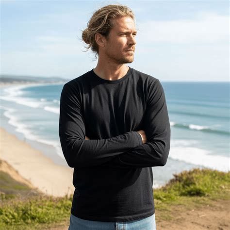 Mens Organic Long Sleeve T Shirt 7 Pack Rapanui