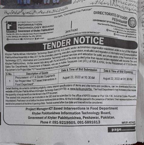 Sbd For It Equipment Of Ict Based Interventions In Food Department Kp