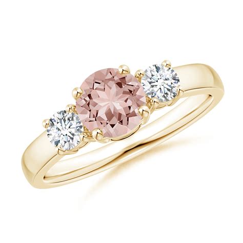 Shop Round Morganite Rings Angara Saudi Arabia