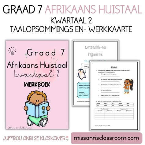Graad 4 7 Afrikaans Huistaal Juffrou Anri Se Klaskamer