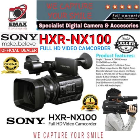 jual sony hxr nx100 full hd video camcorder handycam sony hxr nx100