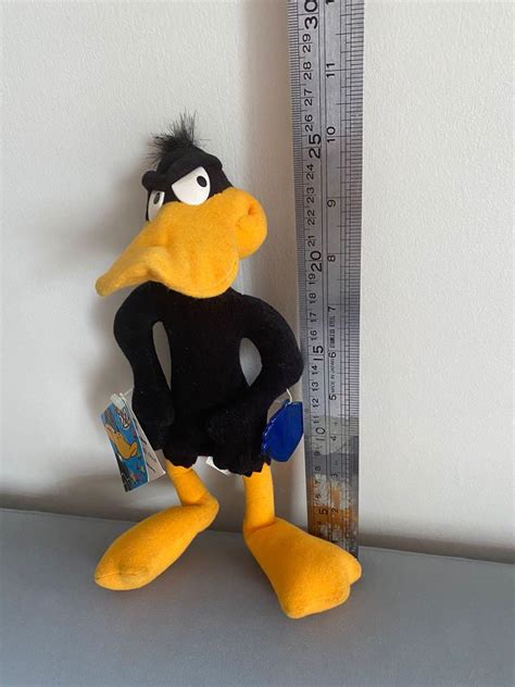 Authentic Warner Bros Looney Tunes Daffy Duck Soft Toy Plush Hobbies