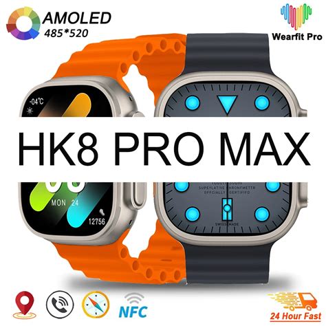 HK8 Pro Max Ultra AMOLED 2023 New SmartWatch 49mm Screen Series 8