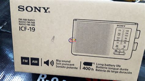Sony Icf 19 Portable Amfm Radio With Battery Digital Tuning Enfield