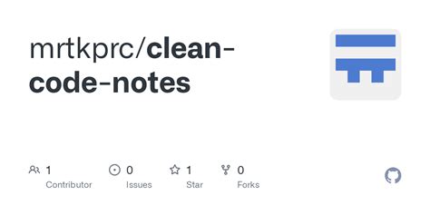 Github Mrtkprc Clean Code Notes