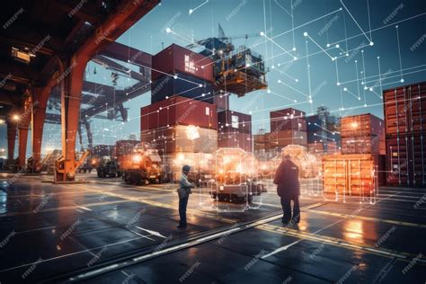 Premium Ai Image Ai Algorithm Optimizing Supply Chain Generative Ai