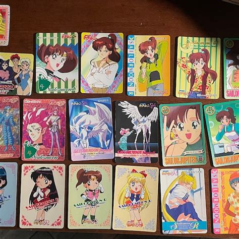 1 X Rare Vintage 90s Sailor Moon Trading Cards Kira Sparkle Bandai