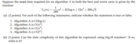 Solved A Points For Each Of The Following Chegg