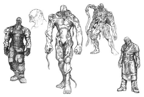 Nemesis Sketches Resident Evil 3 Nemesis Art Gallery