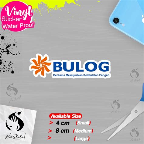 Jual Stiker Perum Badan Usaha Logistik Bulog Sticker Logo Perusahaan