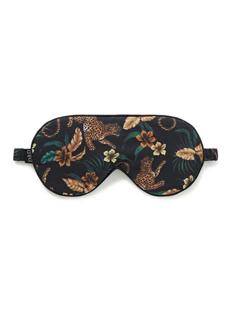 Desmond And Dempsey Printed Cotton Twill Eye Mask Desmond And Dempsey