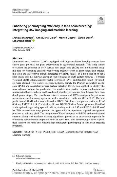 pdf enhancing phenotyping efficiency in faba bean breeding