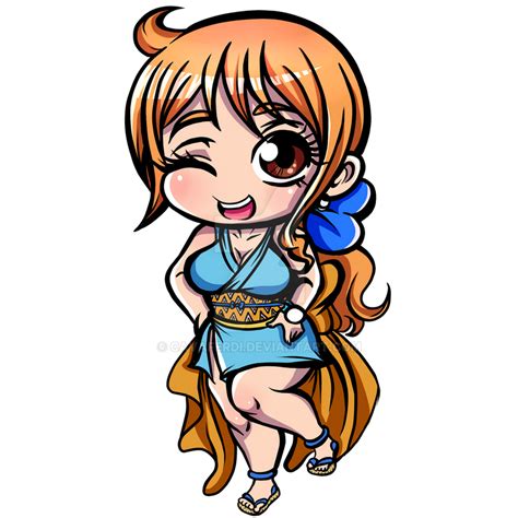 Nami Chibi One Piece By Cavaferdi On Deviantart