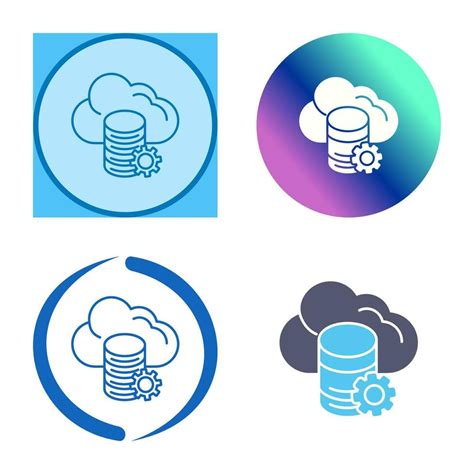 Cloud Data Vector Icon Vector Art At Vecteezy