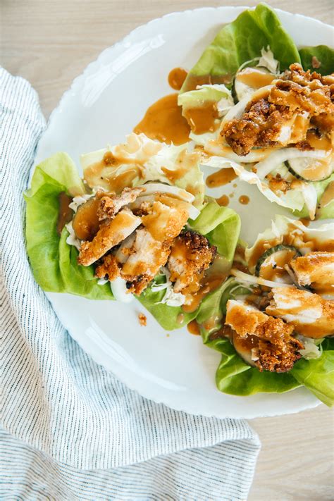 Paleo Fried Chicken Lettuce Wraps Gluten Free Dairy Free Egg Free