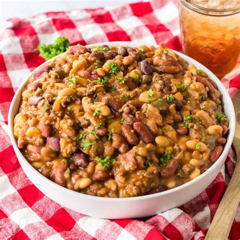 Best Slow Cooker Cowboy Beans Recipe Calico Beans
