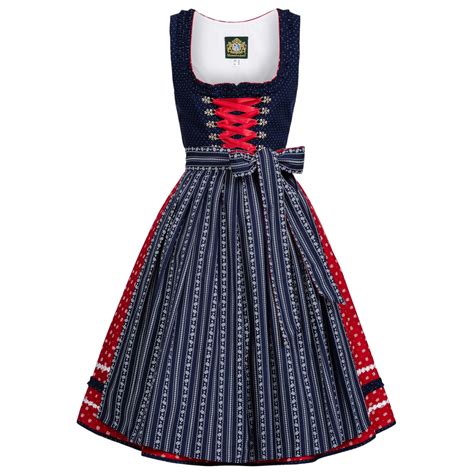 Midi Dirndl Zauchensee In Blau Von Hammerschmid