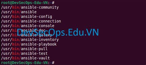 Ansible automation có bao nhiêu lệnh Học DevSecOps chuyên sâu