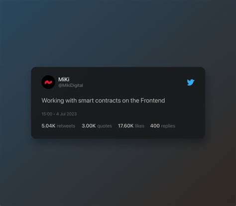 Working With Smart Contracts On The Frontend By Miki Digital Medium