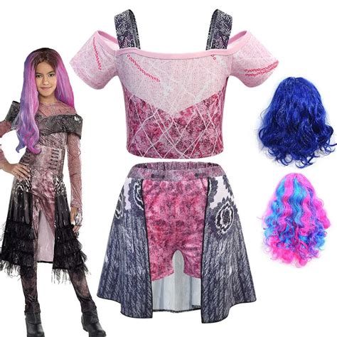 Descendants 3 Audrey Evie Cosplay Costume And Wig