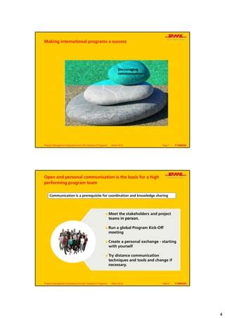 Program Management Experience From DHL Express IT Programs PDF