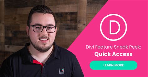 Divi Feature Sneak Peek Quick Access To Design Element Settings