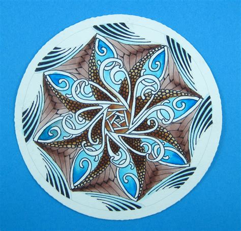 Colored Zendala Tiles By Marie Browning Tombow Usa Blog