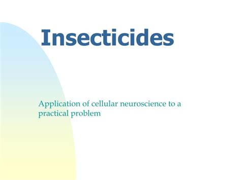 Ppt Insecticides Powerpoint Presentation Free Download Id5679517
