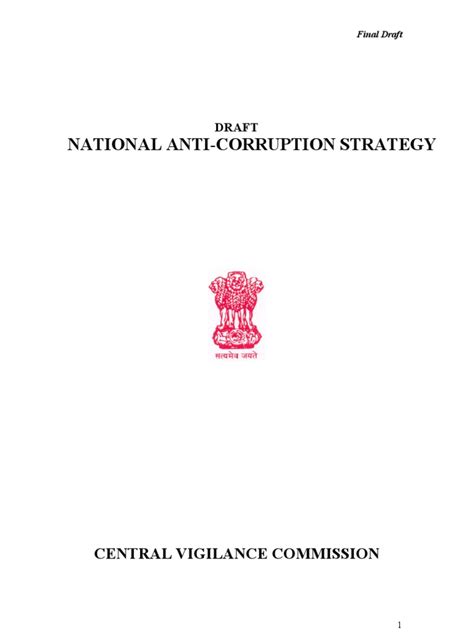 National Anti Corruption Strategy Draft Pdf Whistleblower