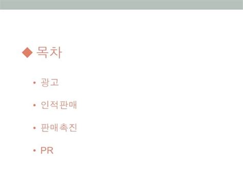 소매점의 판매촉진 전략
