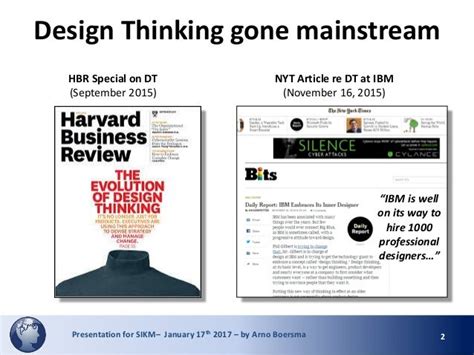 Design Thinking For Knowledge Management
