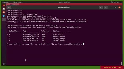 Installing Multiple Versions Of Gcc And G On Ubuntu 2004 Lts Youtube