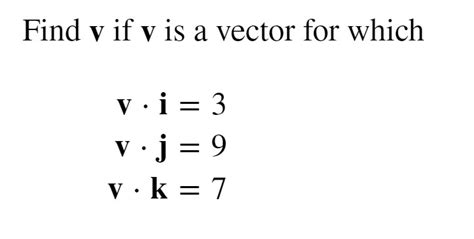Solved Find V If V Is A Vector For Which Vivjvk 3 9 7 Chegg Com