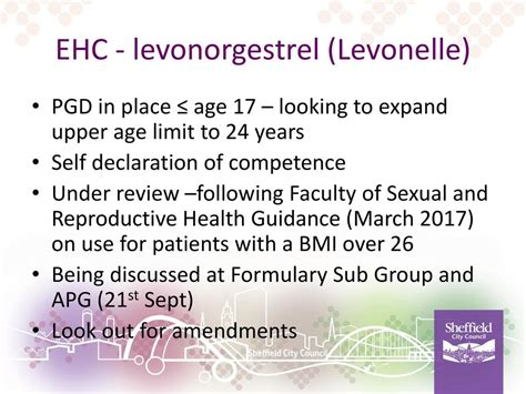 Sexual Health Update Community Pharmacy Sheffield Ppt Download