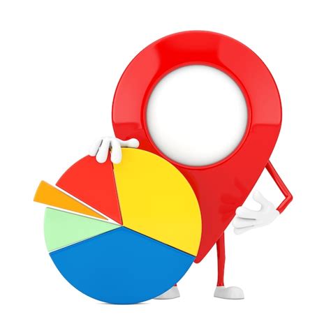 Premium Photo Map Pointer Pin Character Mascot With Info Graphics