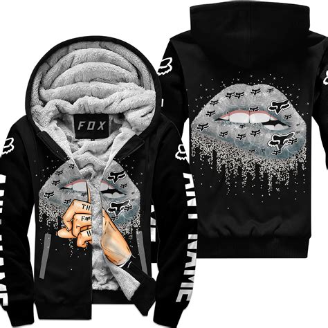 Shut The Fnck Up Fox Racing White Fleece Zip Hoodie Mxgpracing